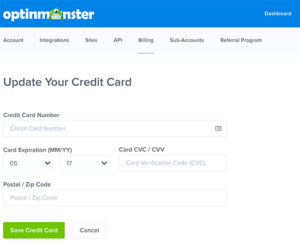 How to Change your Credit Card Billing Information - OptinMonster