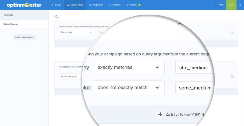 How to Target Campaigns to URLs with Query Arguments