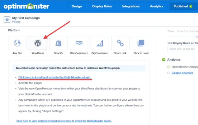 Creating Your First Campaign