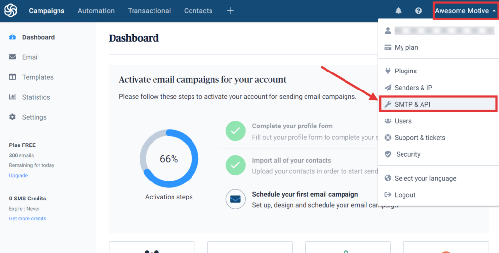 How to Connect OptinMonster with Sendinblue