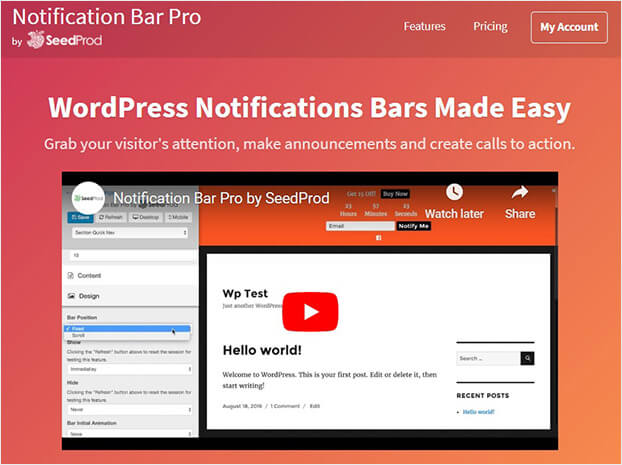 9 Best WordPress Notification Bar Plugins (Compared)