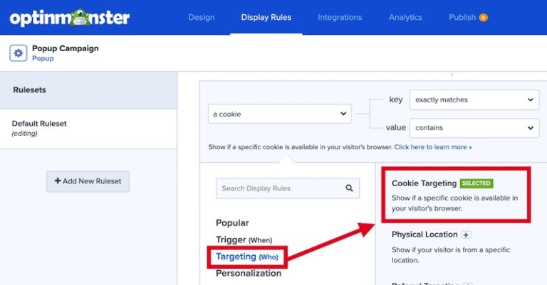 How to Target Visitors Based on Browser Cookies - OptinMonster