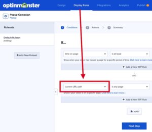 How to Show or Hide Your Campaigns on Specific Pages - OptinMonster