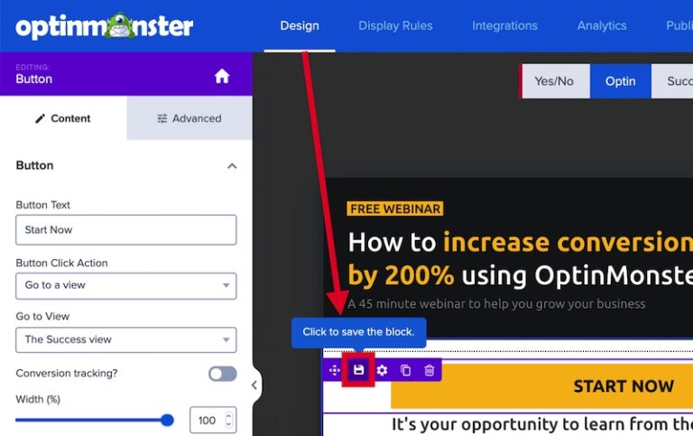 Create Lead Gen Offers Faster with Saved Blocks and Rulesets - OptinMonster