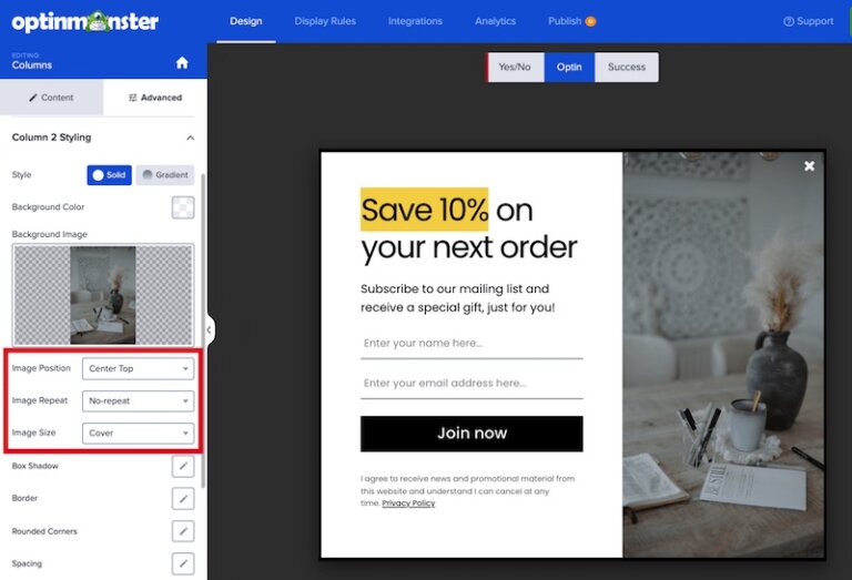 How to Add an Unsplash Stock Image to Your Campaign - OptinMonster