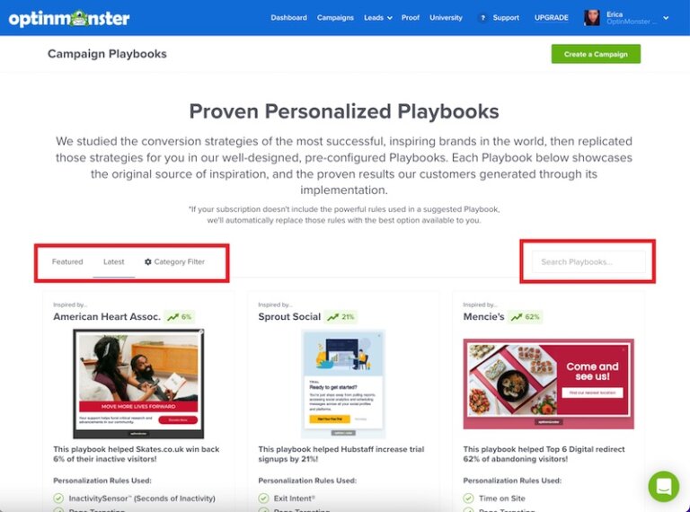 How to Use Playbooks to Create Proven Ready-To-Use Campaigns - OptinMonster