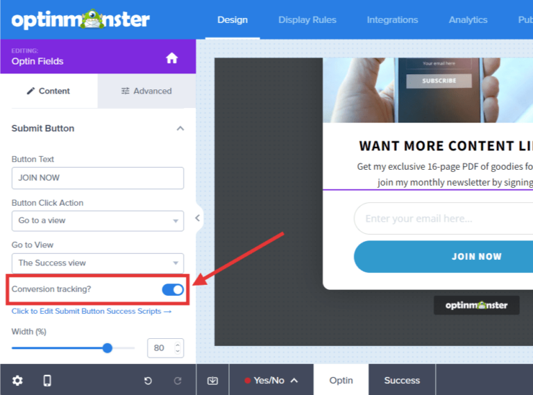 How to Enable Conversion Tracking - OptinMonster