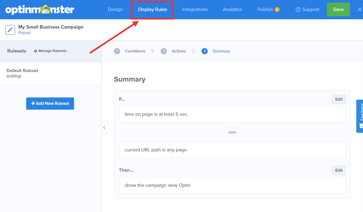 How to Use Rulesets in OptinMonster - OptinMonster