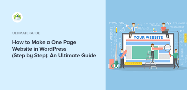 How To Make A One Page Website In WordPress Step By Step 