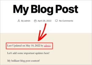 How to Display and Change Last Modified WordPress Date