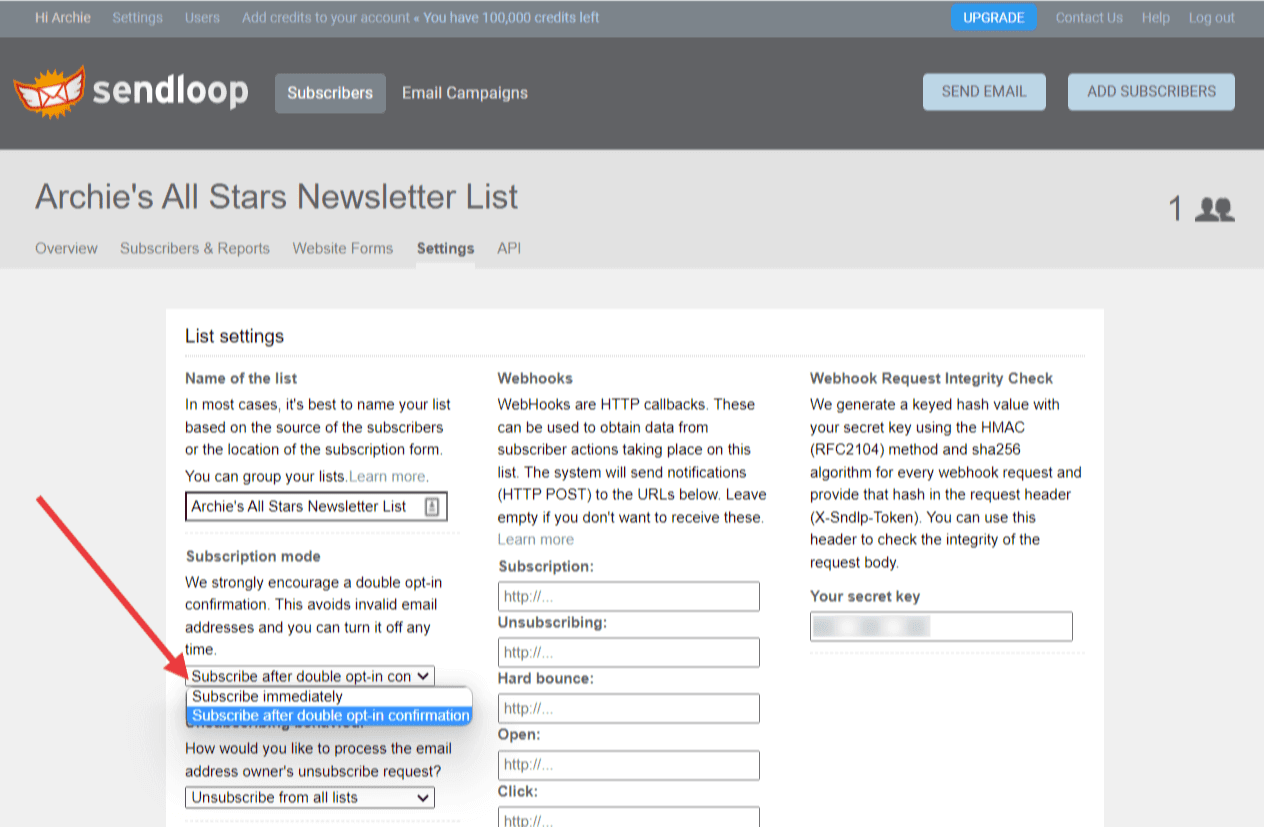 How to Connect OptinMonster with Sendloop - OptinMonster