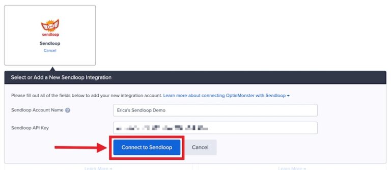 How to Connect OptinMonster with Sendloop - OptinMonster