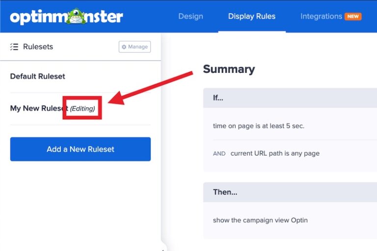 How to Use Rulesets in OptinMonster - OptinMonster